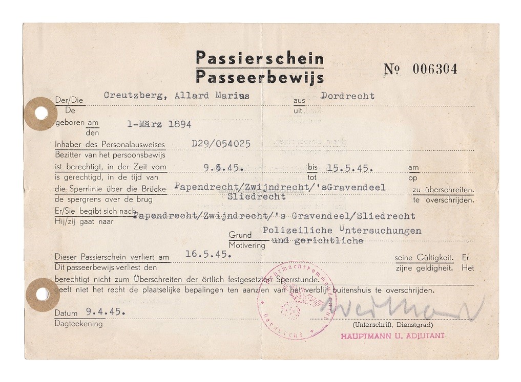 Overige documenten met betrekking tot Dordrecht tijdens de Tweede Wereldoorlog